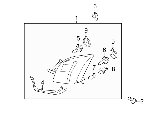 2003-2021 Ford High Beam Bulb 2C5Z-13N021-AA | Village Ford