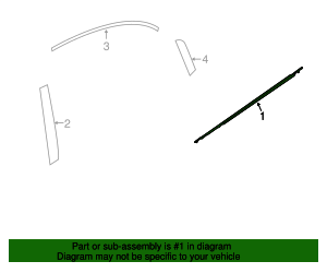 62280FL030 - Belt Weather-Strip - 2017-2021 Subaru | World OEM Parts Subaru