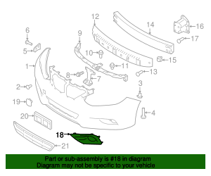 2016-2018 Nissan Altima Hole Cover - Driver's Side (LH) 62257-9HS0A ...