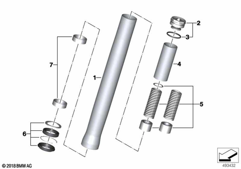 Telescopic Forks, Telelever for 2023 BMW-Motorrad S 1000 RR | OEM BMW ...