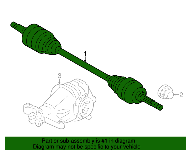 2021 Lexus Axle Assembly 42340-53050 | OEM Parts Online