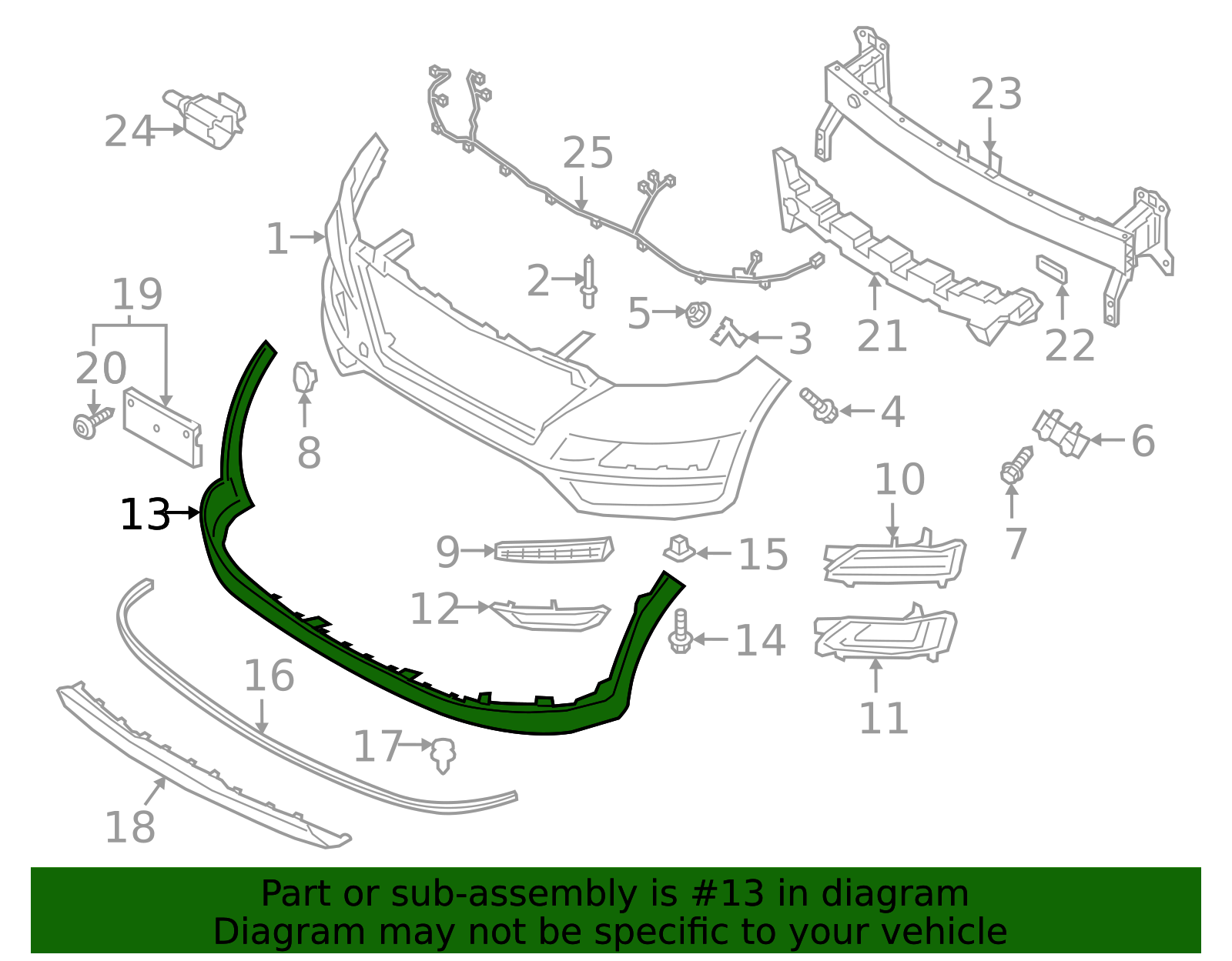 2019-2021 Hyundai Tucson Lower Cover 86512-D3500 | OEM Hyundai Parts