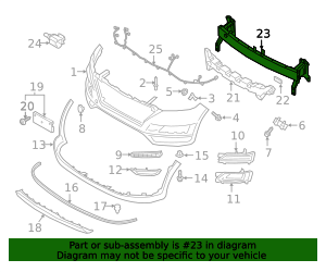 64900-D3600 - Impact Bar - 2019-2021 Hyundai Tucson | OEM Parts Quick