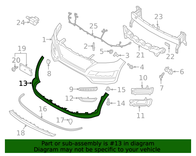 2019-2021 Hyundai Tucson Lower Cover 86512-D3500 | OEM Parts Online