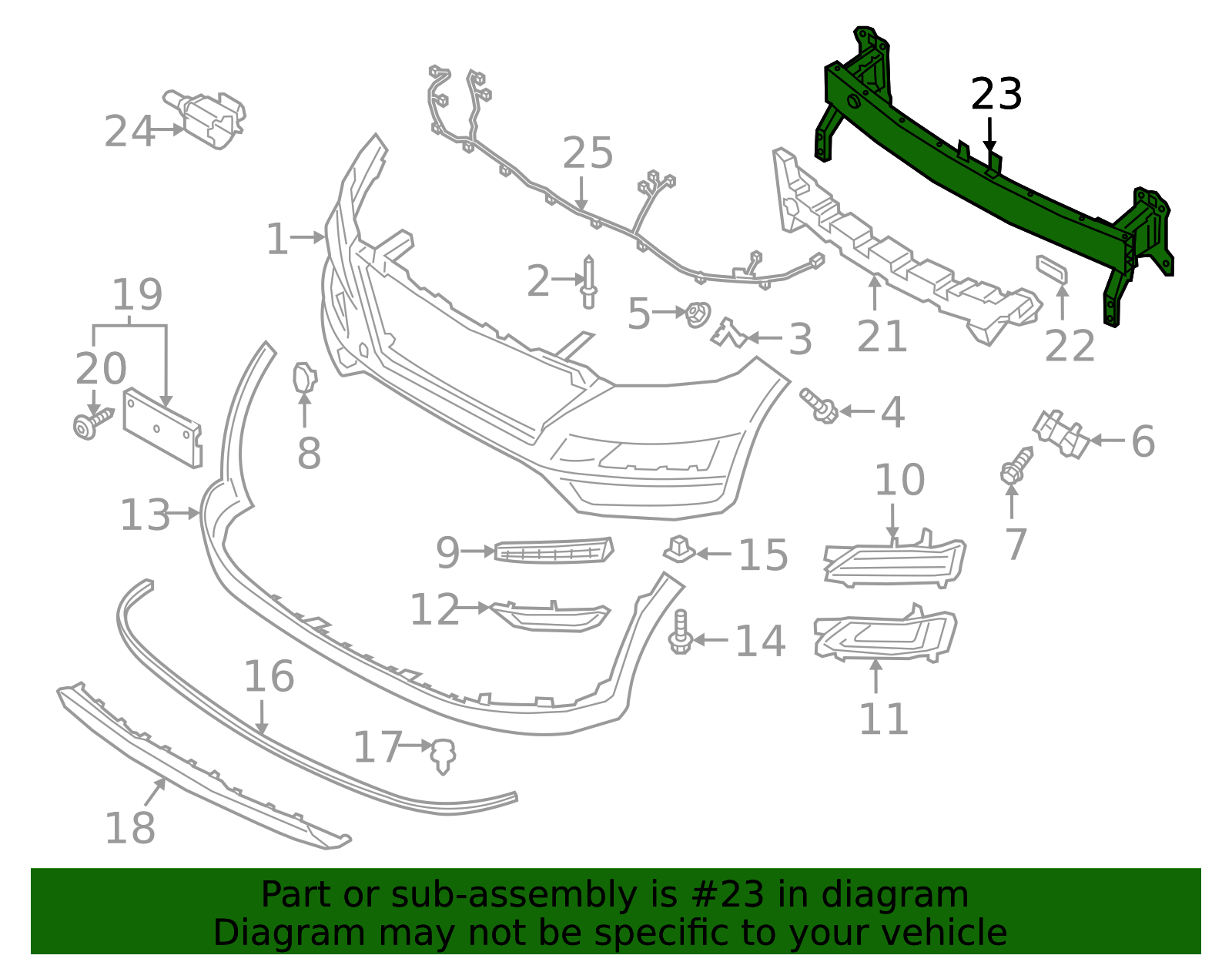 2019-2021 Hyundai Tucson Impact Bar 64900-D3610 | OEM Parts Online
