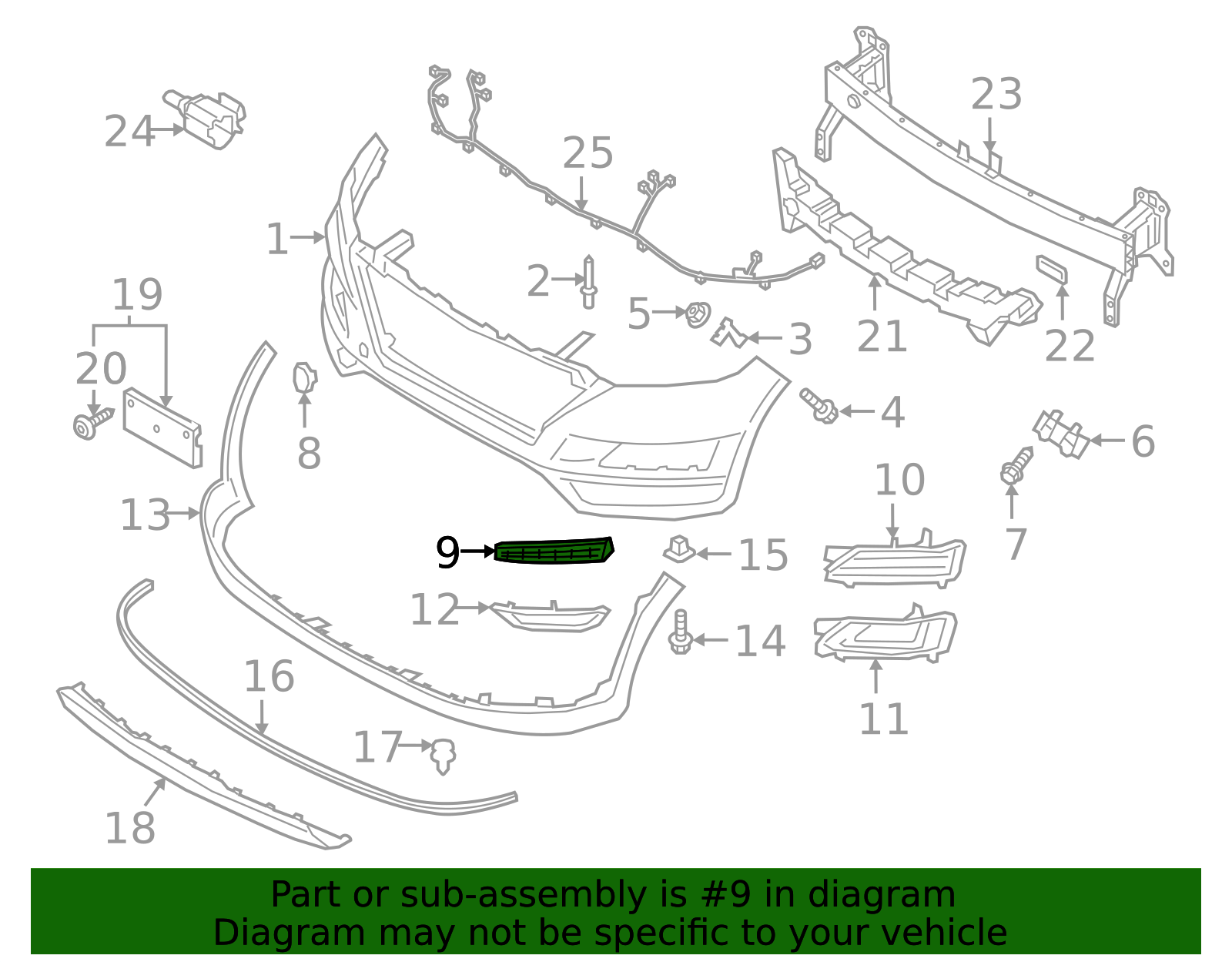 86556-D3500 - Bumper Cover Bracket 2019-2021 Hyundai Tucson ...