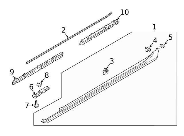 39790397 - Rocker Molding - 2019-2020 Volvo | Volvo OEM Parts Direct