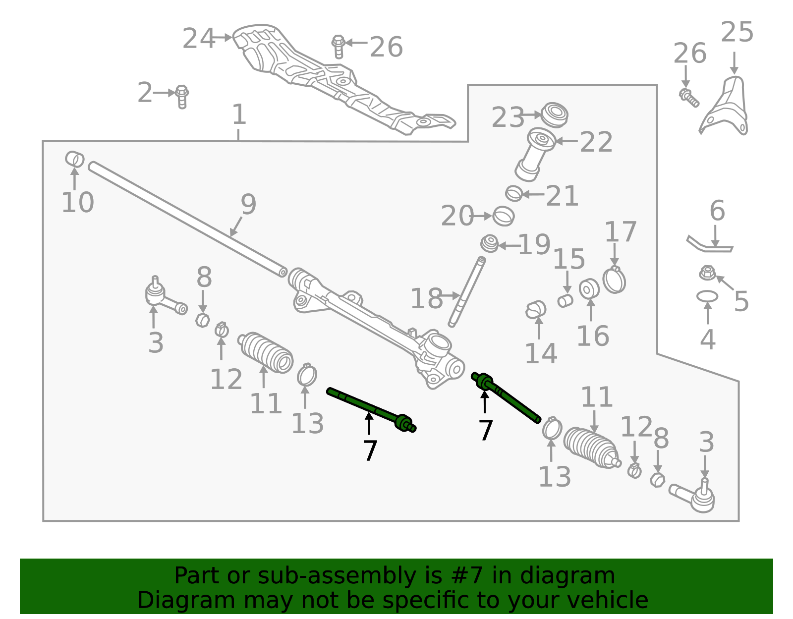 2019-2021 Hyundai Veloster Inner Tie Rod 56540-J3000 | OEM Parts Online