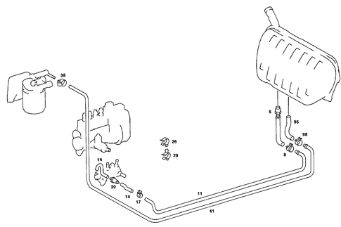 Fuel Lines for 1987 Mercedes-Benz 190D | Mercedes-Benz USA Parts