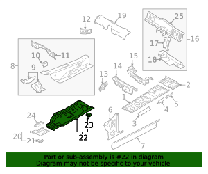 8W6-825-208-B - Floor Pan Splash Shield 2018-2024 Audi | AutoNation Parts