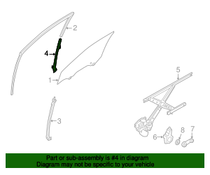 80387-3BG0A - Rear Guide 2012-2019 Nissan Versa | Nissan Parts ...