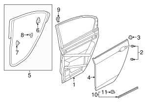 2008-2020 Honda Clip, Panel 90651-TA0-003 | Cheaper Honda Parts