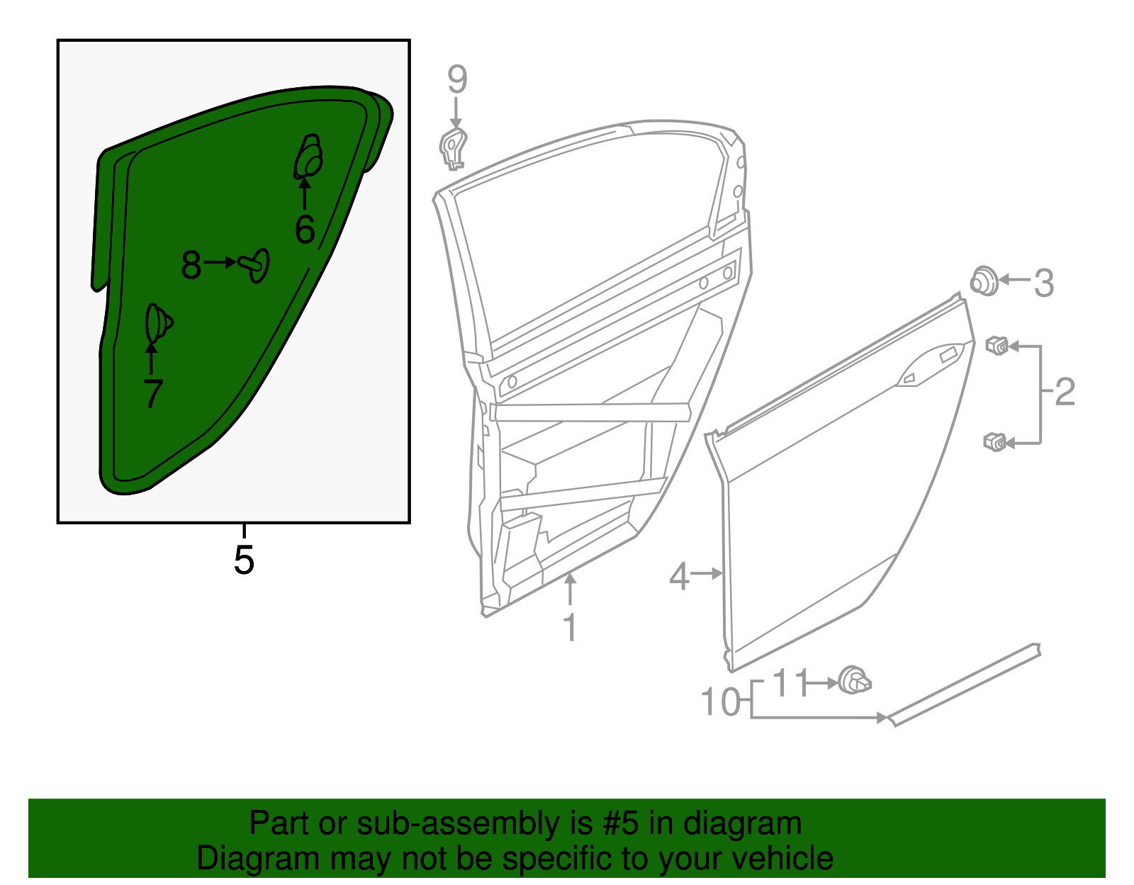 2013-2017 Honda Accord Door Weather-Strip 72810-T2A-A02 | OEM Parts Online