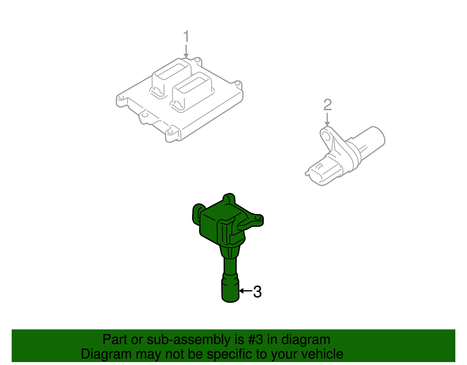 Genuine Ignition Coil (4 Cylinder) for 2003-2011 Saab | Part# 12787707 ...