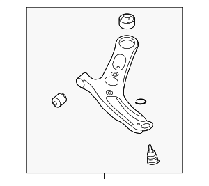2014-2018 Kia Arm Complete Front Lower - Passenger Side (RH) 54501 ...