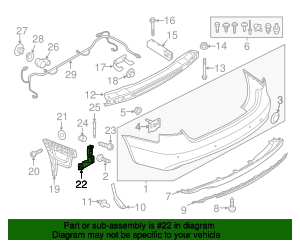 2009-2016 Audi Upper Guide 8K5-807-889-A | OEM Parts Online