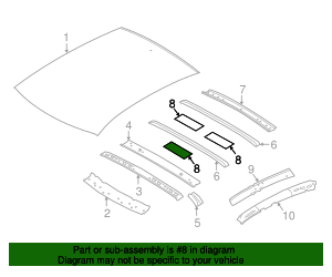 2016-2020 Nissan Maxima Insulator 768C2-9PA0A | TascaParts.com