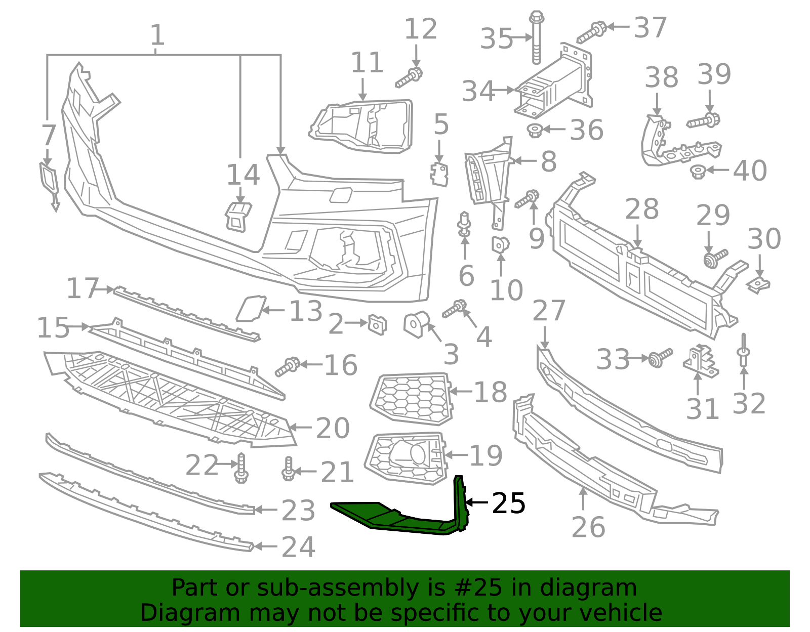 2018-2020 Audi Spoiler End 8W6-807-062-T94 | Genuine Audi Parts