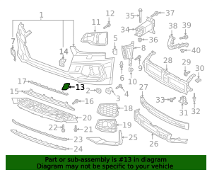 8W6-807-158-T94 - Duct Cover 2019 Audi | Audi OEM Parts