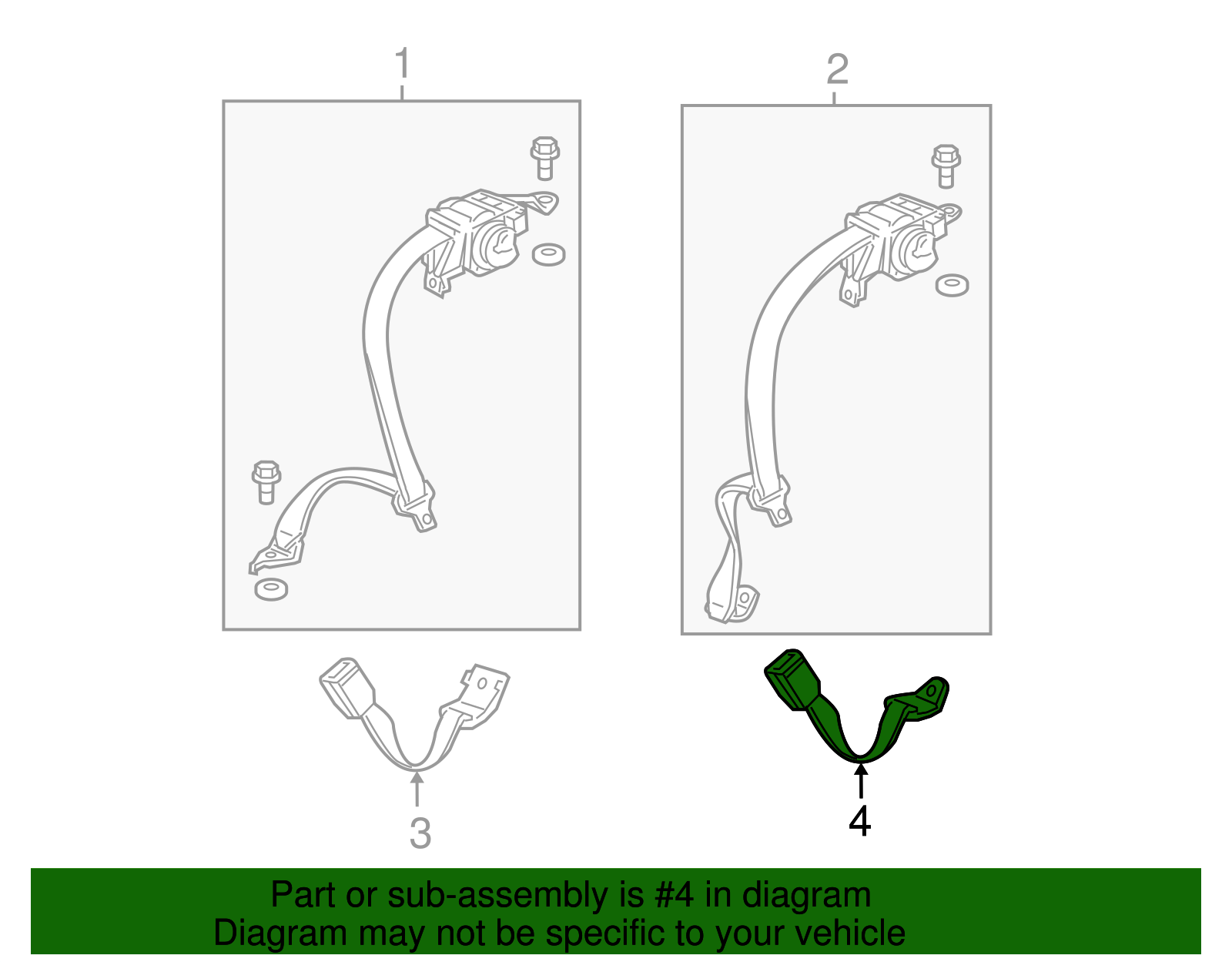 71176-T20-A00 - Inner Buckle | Honda Parts Cheap