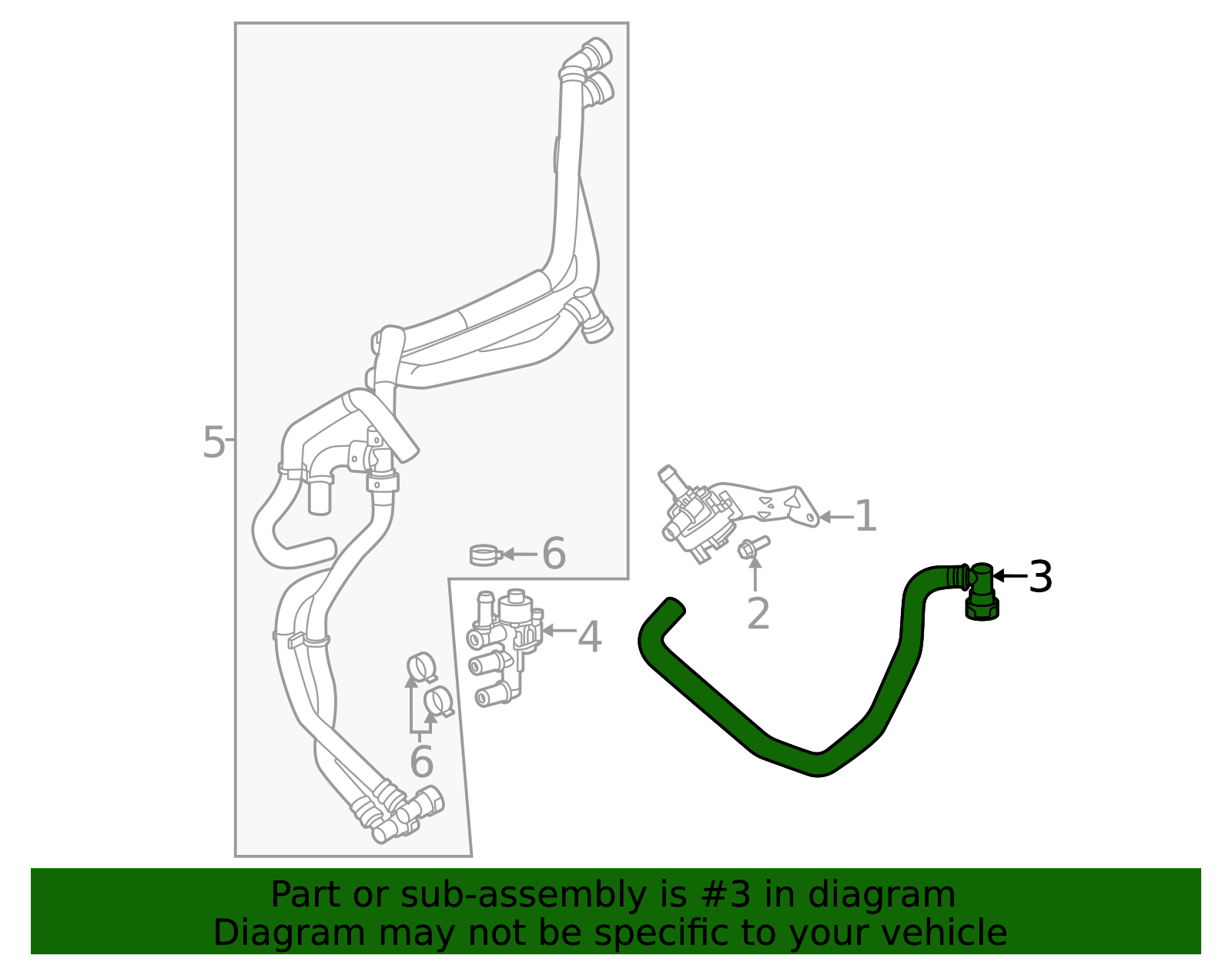 2021-2025 Ford F-150 Motorcraft™ Outlet Hose KM-7013 | OEM Parts Online