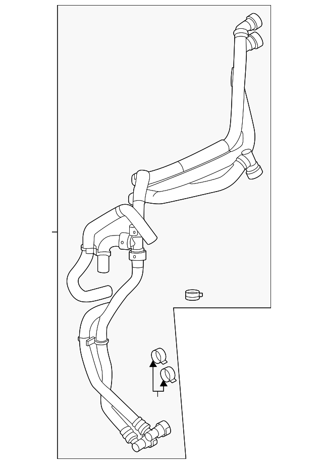 2021-2023 Ford F-150 Water Hose Assembly ML3Z-8B081-B | OEM Parts Online