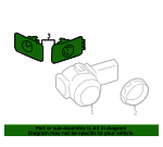 51117484789 - 2018-2023 BMW Park Sensor Mount Kit (51-11-7-484-789 ...