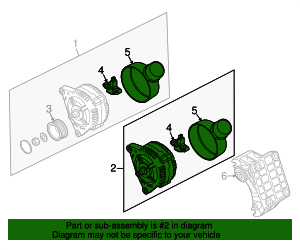 2011-2016 Audi Alternator 059-903-019-HX | Audi USA Parts