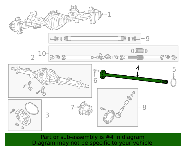 2021 Ram 3500 Shaft 68529032AA | TascaParts.com
