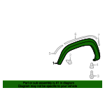 OEM 2016-2023 Toyota Tacoma Fender Flare (Right, Front) Part # 75871 ...