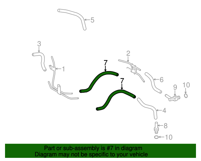 90445-15045 - Hose - 2009-2019 Toyota | OEM Genuine Toyota Parts