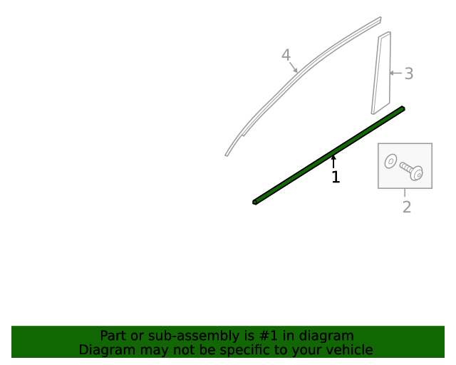 2021-2024 Hyundai Belt Molding 82210-AA000 | OEM Parts Online