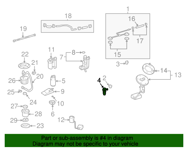 77390-48010 - Fuel Tank Vent Valve 1999-2003 Lexus RX300 | Longo Lexus ...