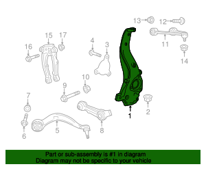 84193259 - Passenger Side Steering Knuckle 2016-2020 Cadillac CT6 ...