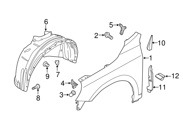 31497104 - Fender Liner - 2016-2018 Volvo | Volvo OEM Parts Direct