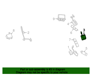 205-905-71-01 - Radio Antenna Assembly 2015-2017 Mercedes-Benz ...