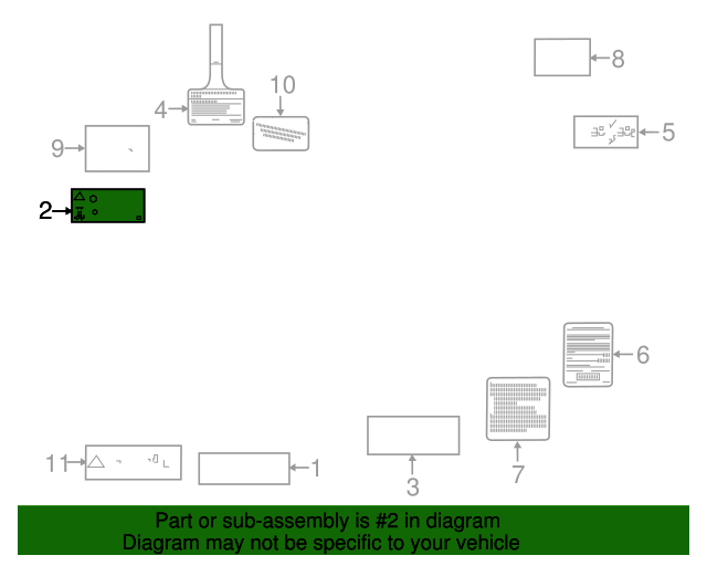 84388264 - Air Conditioning Refrigerant Charge Label #84159721 2018 ...