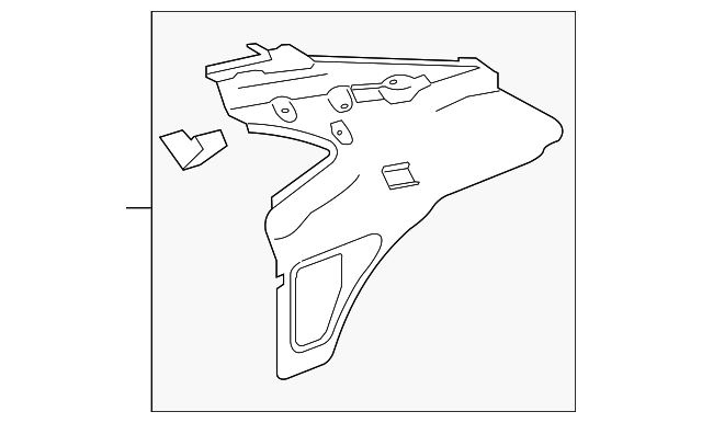 92236905 GM Passenger Side Quarter Inner Panel | GM Parts Store