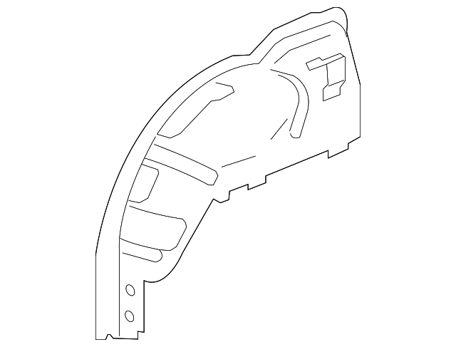 2010-2015 Chevrolet Camaro Passenger Side Rear Wheelhouse Inner Panel ...