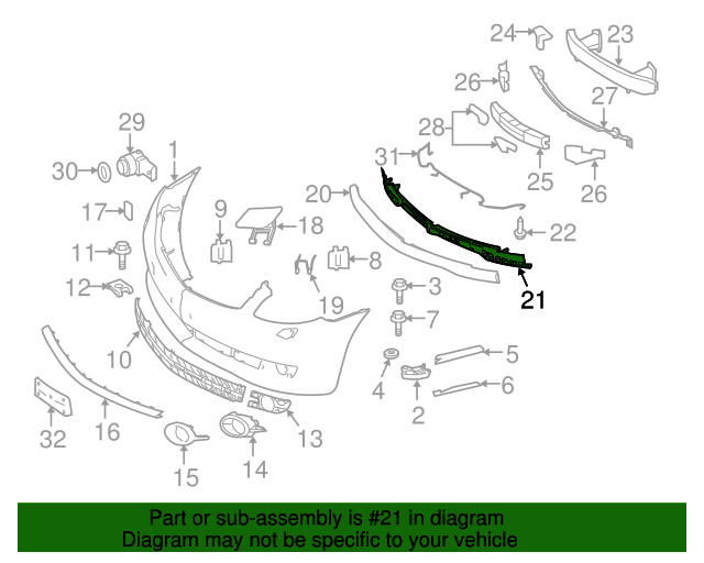 216-885-01-65 - Reinforcement 2007-2010 Mercedes-Benz | Mercedes-Benz ...