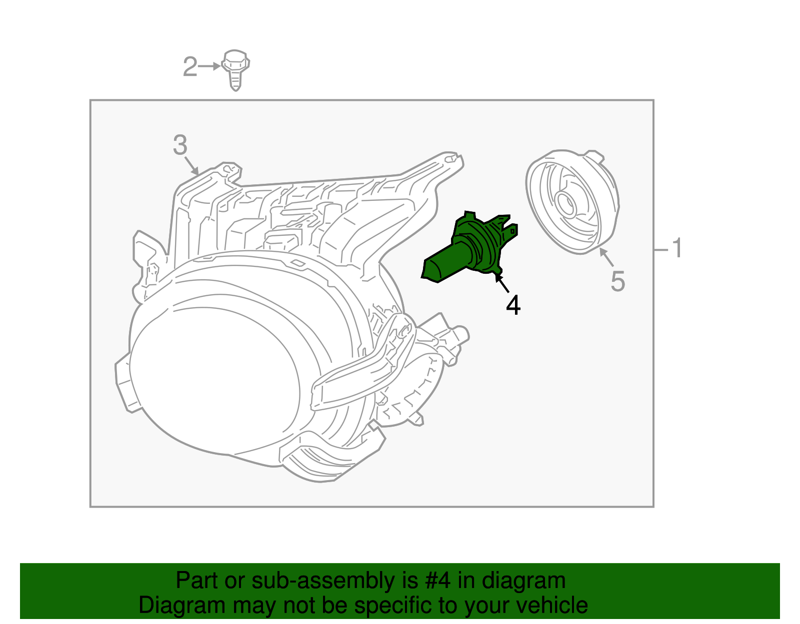 2011-2016 Nissan Headlamp Bulb 26295-8990B | My Nissan Part