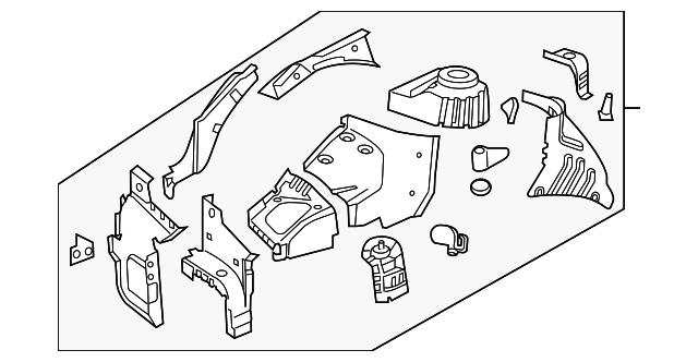 2011-2016 Chevrolet Apron Assembly - Driver's Side (LH) 22745471 ...