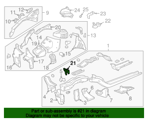 2011-2017 GM Battery Tray Support 13332069 | Auto Parts Express