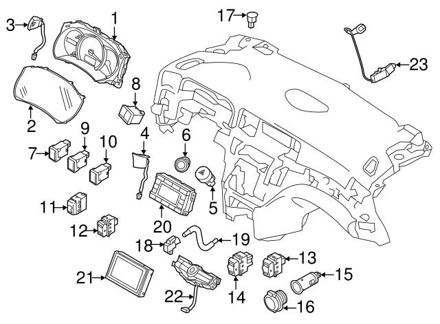 2011-2017 Nissan Quest Multi Switch 28395-1JA0B | Parts for Nissans