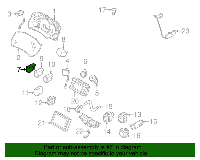 2011-2020 Nissan Switch 25145-1KA0A | OEM Parts Online