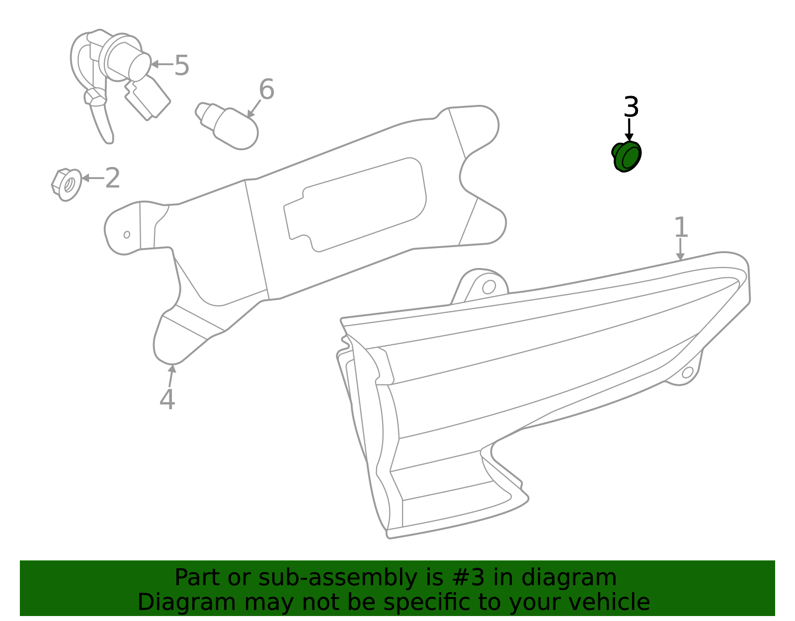 2003-2025 Subaru Backup Lamp Clip 909130085 | Subaru Parts Guys