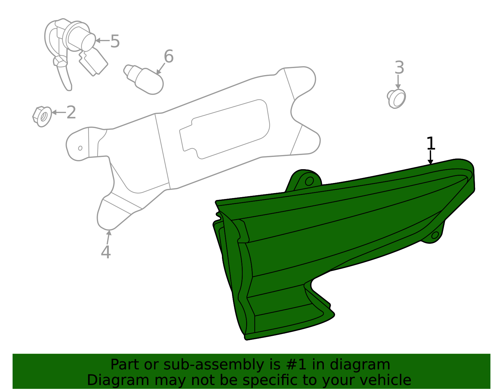 2020-2025 Subaru Outback Backup Lamp 84251AN05C | Subaru Parts Store