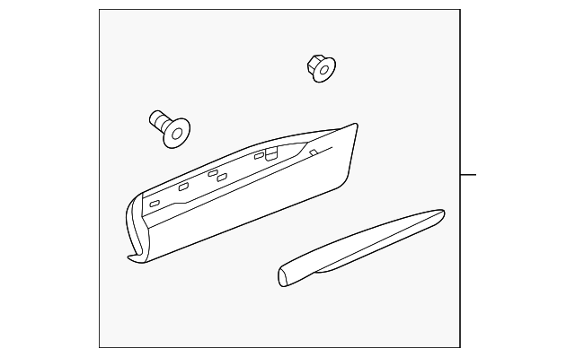 2021-2022 Buick Envision Bright Chrome Rear Driver Side Door Lower ...