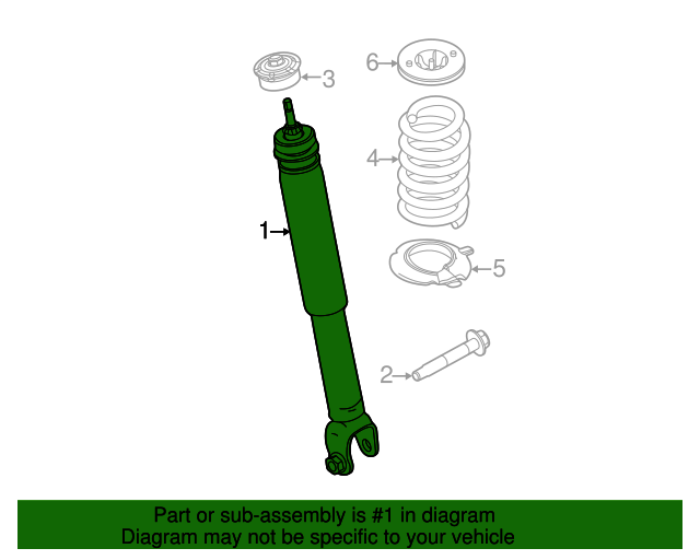 FB5Z-18125-B 2016-2019 Ford Explorer Suspension Shock Absorber ...