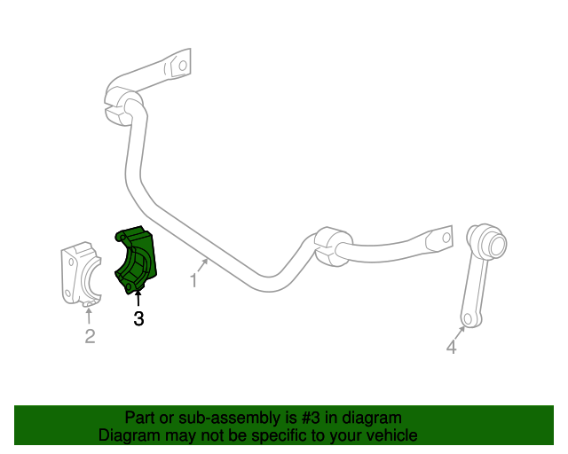 2004-2009 Mercedes-Benz Stabilizer Bar Mount Bracket 211-323-05-40 | MB ...